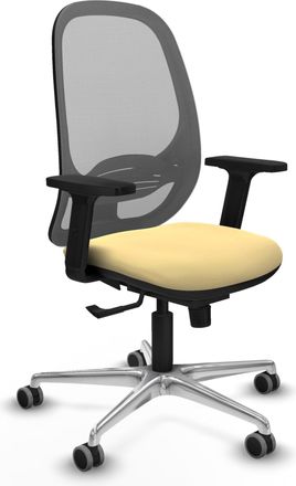 Piqueras y Crespo Stuhl Home Office mit 2D-Armlehnen, h&ouml;henverstellbare Lendenwirbelst&uuml;tze, ausgestattet mit 3 Positionen und Schneideschaum, mit Rollen von 65 mm, Park