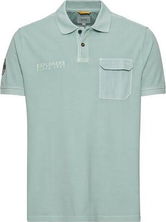 Camel Active 409960-3P28 Polo, Vert, M Homme