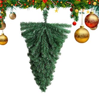 Generico Umgekehrter Weihnachtsbaum: K&uuml;nstliche Wanddekoration, aus &uuml;ppigem PVC, langlebige H&auml;ngevorlage | Elegante wiederverwendbare Weihnachtsdekoration f&uuml;r 