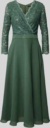 Swing Cocktailkleid mit Spitzenbesatz