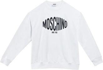 Moschino Homme, Sweatshirts et sweats &agrave; capuche, Blanc, Taille: XL Felpa Logo Sport