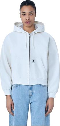 Carhartt Work in Progress Femme, Sweatshirts et sweats &agrave; capuche, Blanc, Taille: 40 FR OG Active Jacket