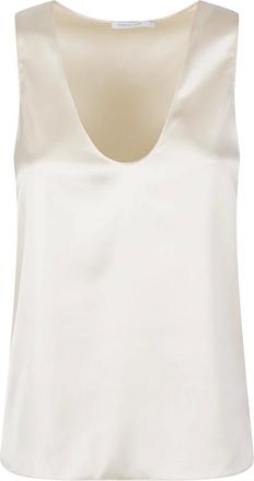 Patrizia Pepe Femme, Tops, Beige, Taille: 42 FR Hauts sans manches