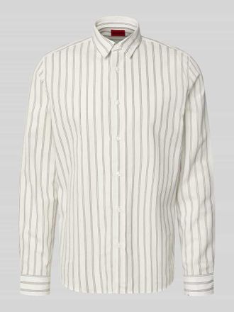 HUGO BOSS Straight Fit Freizeithemd aus reiner Baumwolle Modell Emero