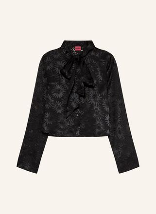 HUGO BOSS Hugo Bluse Eurydyke Mit Abnehmbarer Schluppe schwarz