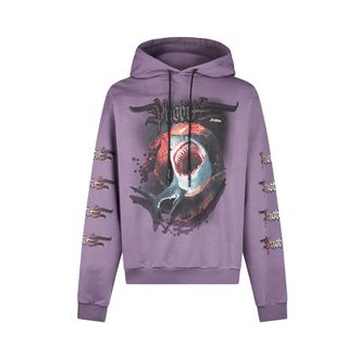 Phobia Archive Shark Pprint Hoodie - - Sweatshirts & Hoodies - Herren - Lila - L