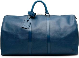 Louis Vuitton Weekender - Epi Keepall 55 - Gr. unisize - in Blau - für Damen