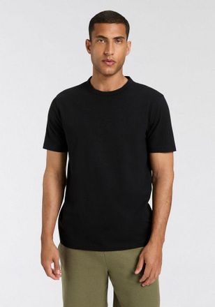 HUGO BOSS T-Shirt BLUE Naolo (Packung, 2-tlg) mit Markenlabel am Saum