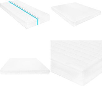 vidaXL Matratze 140 x 200 cm 7 Zonen pu Schaum 16 cm H2 H3 - Matratze - Doppelbett - Schaummatratze - 7-Zonen-Matratze - PU-Schaum - Home & Living