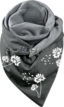 Generic Écharpe dhiver en Coton pour Femmes, Impression Chaude, Bouton Chaud, Turban, châles V Cachemire
