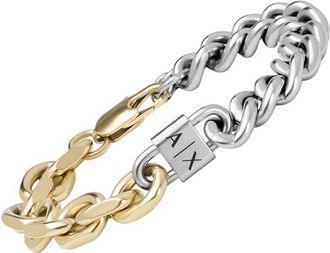 A|X Armani Exchange Bracelet pour homme, acier bicolore, AXG0115710
