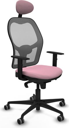 Piqueras y Crespo Jorquera B&uuml;rostuhl mit 1D-Armlehnen, h&ouml;henverstellbarer Lendenwirbelst&uuml;tze und festem Kopfteil, ausgestattet mit 5 Positionen und injiziertem Schaumst