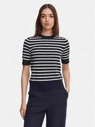 Tommy Hilfiger Pullover WW0WW49705 Dunkelblau Slim Fit