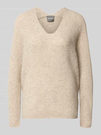 Mos Mosh Strickpullover aus Woll-Mix mit V-Ausschnitt Modell THORA