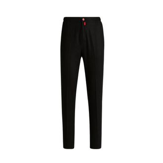 Kiton Elegante Wollhose - - Trousers - Herren - Schwarzk - W32