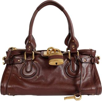 Chlo&eacute; Grained Leather Paddington Bag