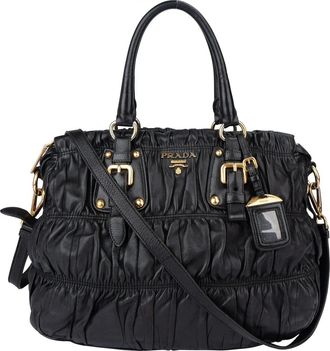 Prada Crossbody Bags - Prada Quilted Leather City Handbag - Gr. unisize - in Schwarz - f&uuml;r Damen