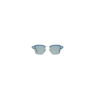Thom Browne Lunettes de soleil carr&eacute;es en ac&eacute;tate et titane - unisex - Accessoires - Bleu - Taille: 49 MM