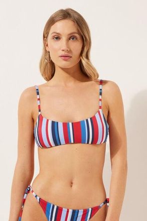 Calzedonia Bustier-bikinioberteil Nautical Stripes Blau