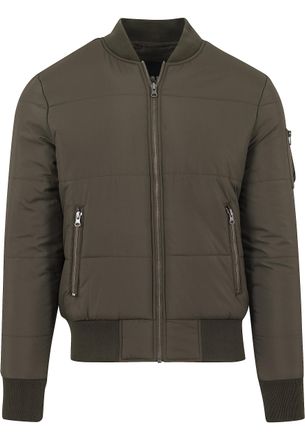 Urban Classics Herren Jacke Basic Quilt Bomber Jacket, Gr. X-Large, Gr&uuml;n (Olive 176)