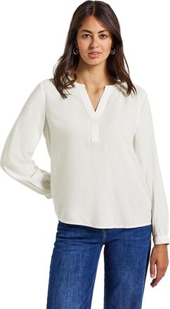 Street One Damen 3412056 Split Neck Tunika, Off White, 44