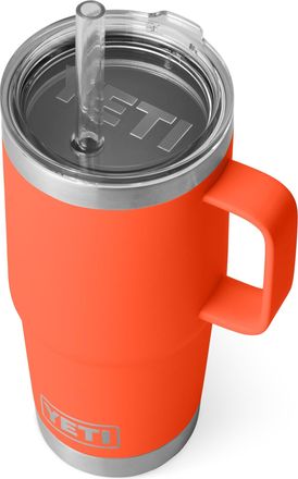 Yeti Rambler Trinkbecher Mit Trinkhalmdeckel, Papaya, 25 oz (739 ml)