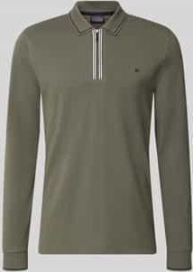 Christian Berg Slim Fit Poloshirt mit Rei&szlig;verschluss