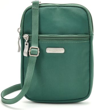 Baggallini Damen Essential Mini Crossbody Bag, Kiefer