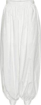 Rotate Rotate Birger Christensen, Femme, Pantalons, Blanc, Taille: 38 FR Pantalon Pliss&eacute; Ballon