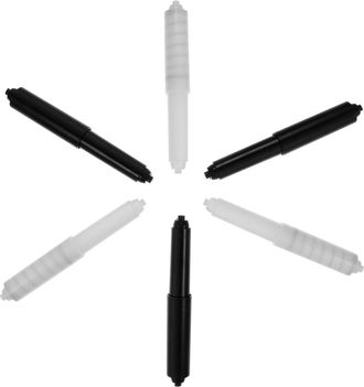 Frcolor 6 St&uuml;ck Teiliges Kunststoff toilettenpapierhalter Ersatz Einziehbarem Zentralachse Langlebige Papierrollenhalter f&uuml;r Hotel und Bad Einfache Montage St