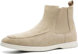 Generic Bottes Chelsea décontractées pour Hommes à Enfiler en Daim synthétique, Bottines pour Hommes, légères, Confortables, Chaussures de Conduite à la Mode,