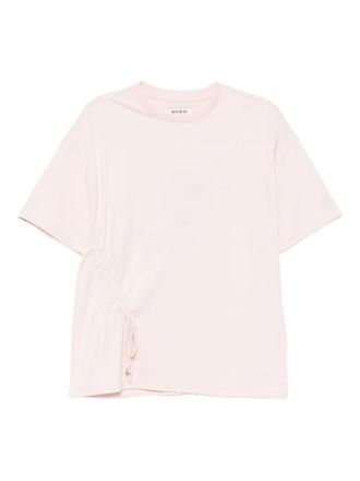 Musium Div. t-shirt à logo brodé - Rose