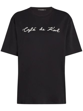 Karl Lagerfeld x Jorge Parra t-shirt oversize - Noir