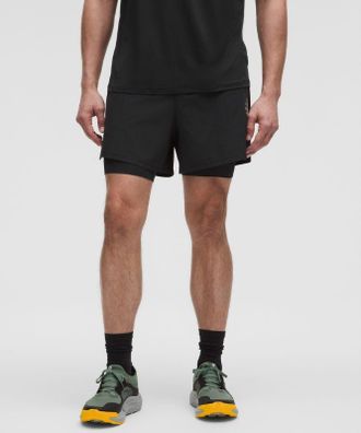 lululemon Short de trail à multiples poches pour Hommes - 15 cm - Taille XS