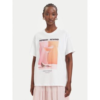 Only T-Shirt Vivvi 15346761 Wei&szlig; Regular Fit