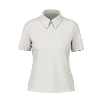 Marc Cain Polo-Shirt aus Baumwoll-Stretch - - Tops - Damen - Blau - XS