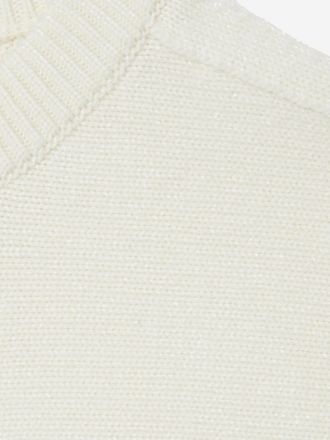 Gucci Womens Wool And Cashmere Cardigan White Sweater