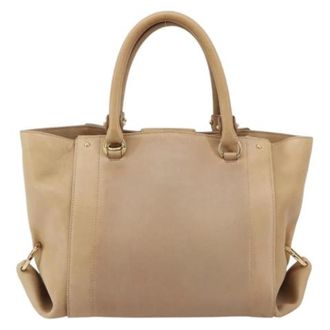 Ferragamo Pre-owned Leather Shoulder Bag - - Pre-owned - Damen - Beige - ONE SIZE