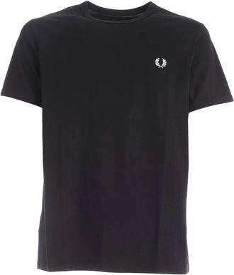 Fred Perry Homme, Tops, Noir, Taille: L Ringer T-shirt