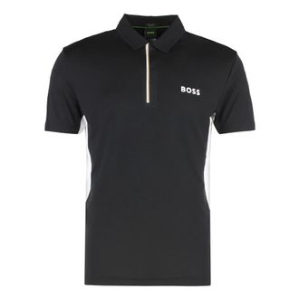 HUGO BOSS Polo-Shirt aus Funktionsstoff - - Tops - Herren - Schwarzk - XS