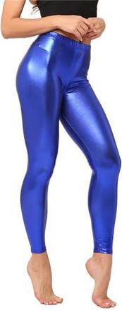 Generic Legging en cuir synth&eacute;tique mat pour femme - Legging de sport tendance sexy en cuir - Collants pour femme - Pour le yoga, le fitness, lext&eacute;rieur, les 