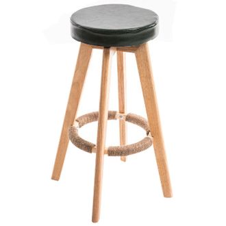 Generic Drehbare Barhocker, 74 cm Sitzh&ouml;he, Barhocker aus Holz, hohe St&uuml;hle aus PU-Leder f&uuml;r K&uuml;cheninsel, Kneipe, Bistro, Restaurant, einfache Montage