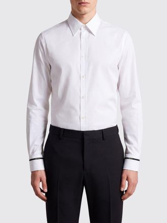 Alexander McQueen McQueen Chemise en coton avec finitions contrastantes et col classique
