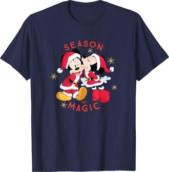 Disney Santa Mickey and Minnie Season of Magic T-Shirt