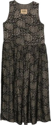 Uma Wang UMA Wang, Femme, Robes, Multicolore, Taille: 38 FR Floral Gathered Midi Dress