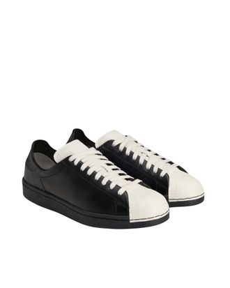 adidas Mens Sneakers Superstar Black Leather Trainers