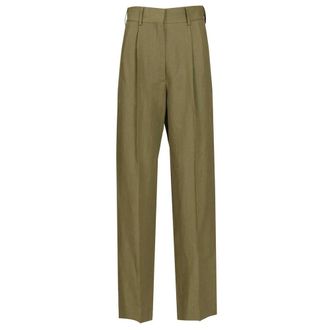Blaz&eacute; Milano Midday Sun Wide-Leg Plisseehose - - Trousers - Damen - Gr&uuml;n - S