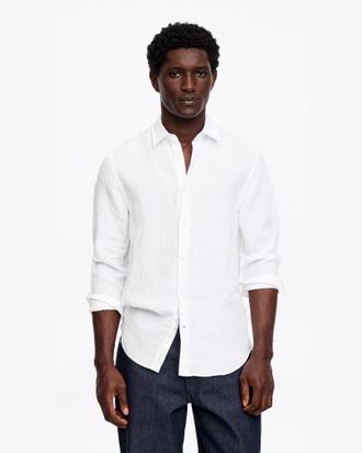 Arket Leinenhemd -Wei&szlig;