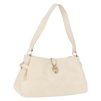 Ferragamo Pre-owned Leather Hand Bag - - Pre-owned - Damen - Beige - ONE SIZE