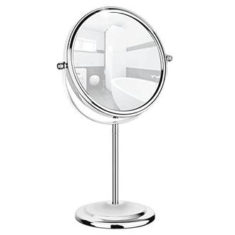 Maximex WENKO Kosmetikspiegel 7-Fach Vergr&ouml;&szlig;erung, stufenlos Verstellbarer Schminkspiegel, aus verchromten Stahl, 20 x 31,5 x 12 cm, Spiegelfl&auml;che &Oslash; 15 cm